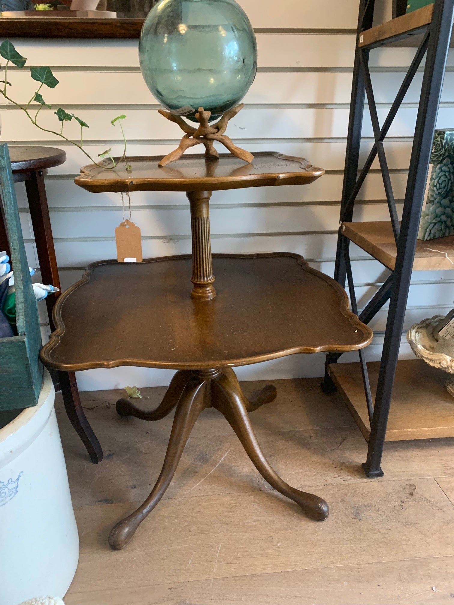 2-Tiered Wooden Table | Arbor